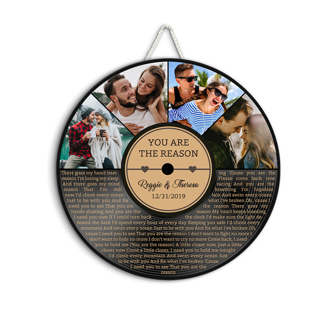 Personalized Custom Song Lyrics Picture Photo Wood Sign WS06