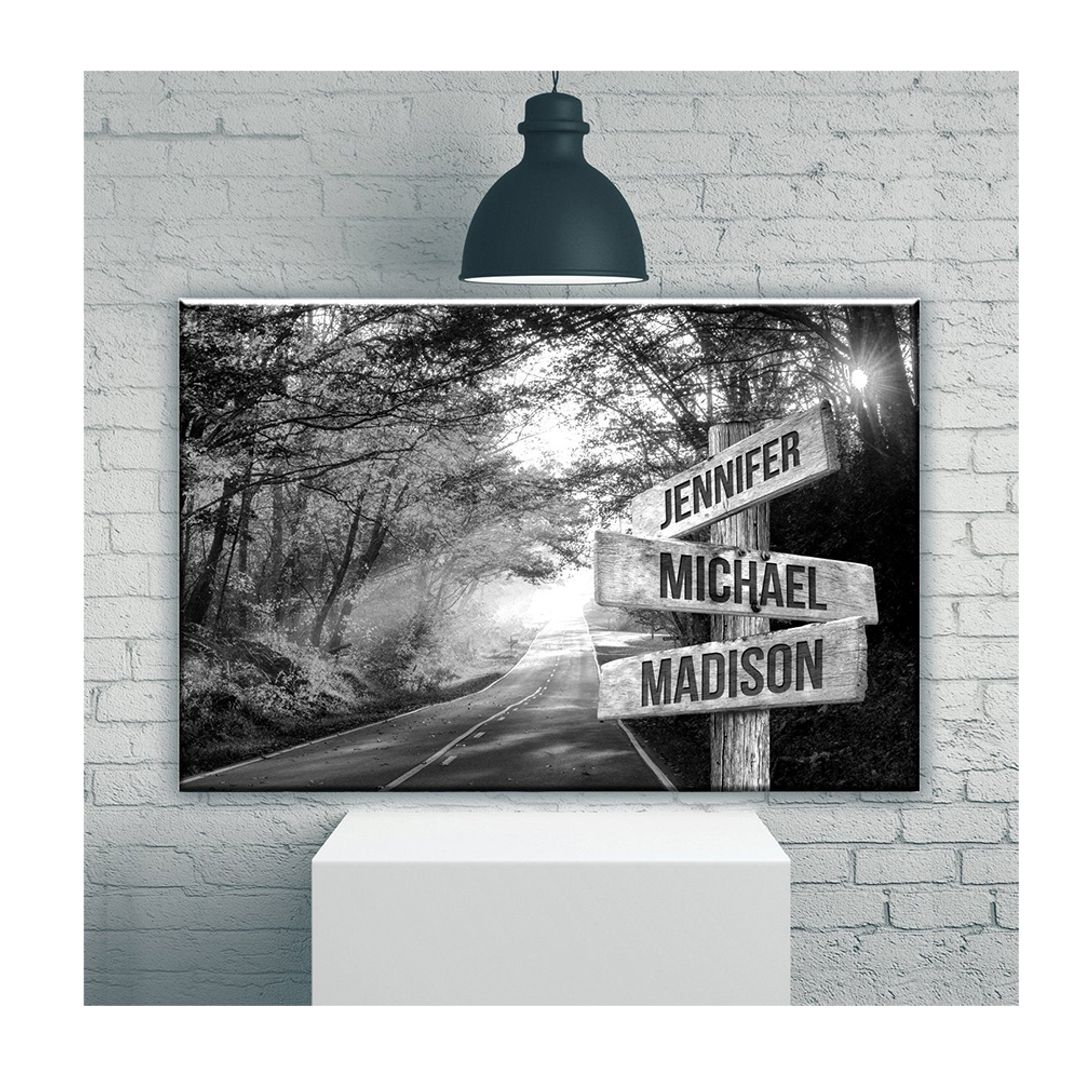 Personalized Custom Street Sign Name Canvas CS226
