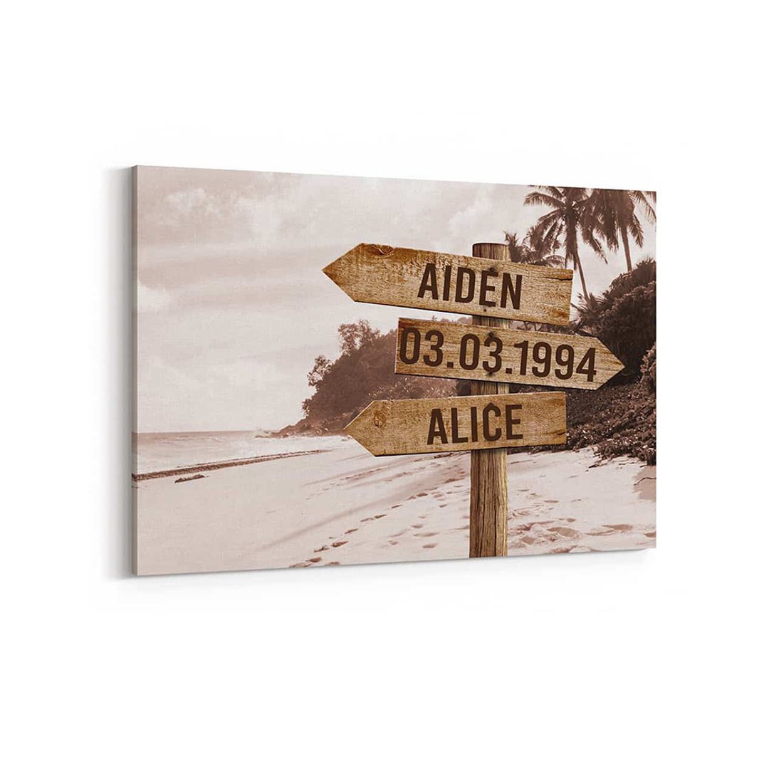 Personalized Custom Street Sign Name Canvas CS211