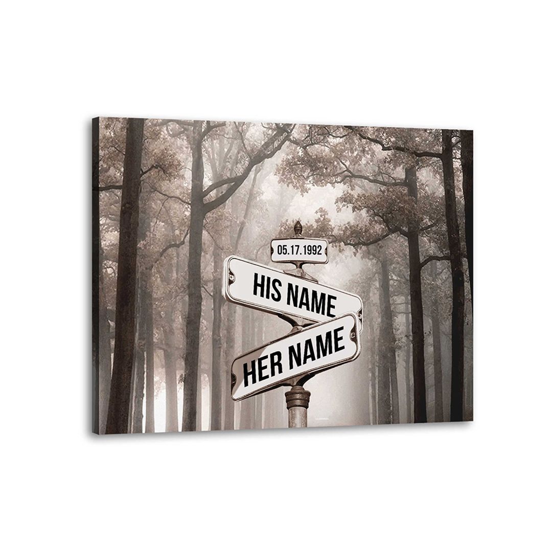 Personalized Custom Street Sign Name Canvas CS224