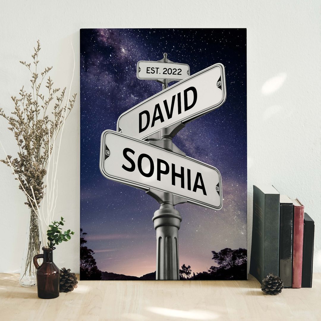 Personalized Custom Street Sign Name Canvas CS222