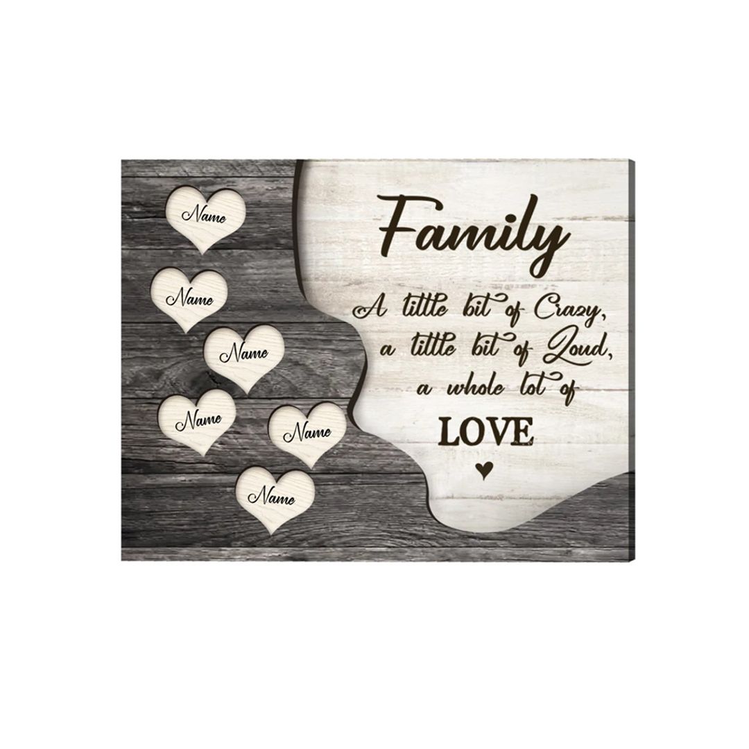 Personalized Custom Family Name Canvas CS261