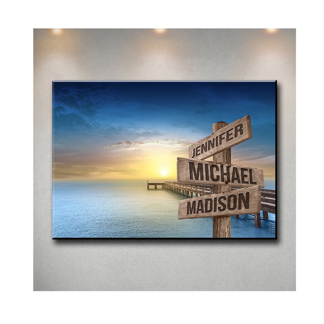 Personalized Custom Street Sign Family Name Canvas CS301