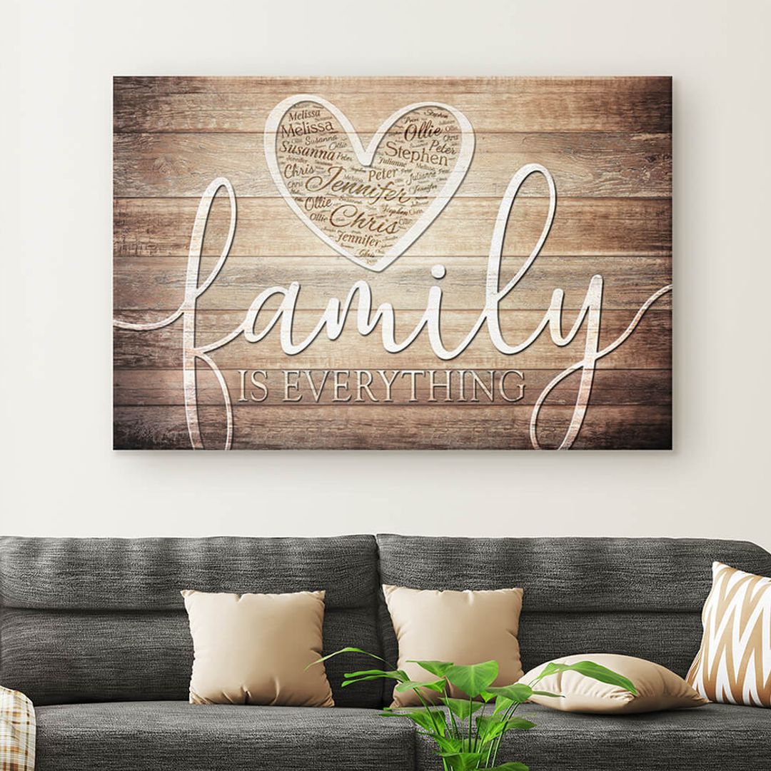 Personalized Custom Family Name Canvas CS341