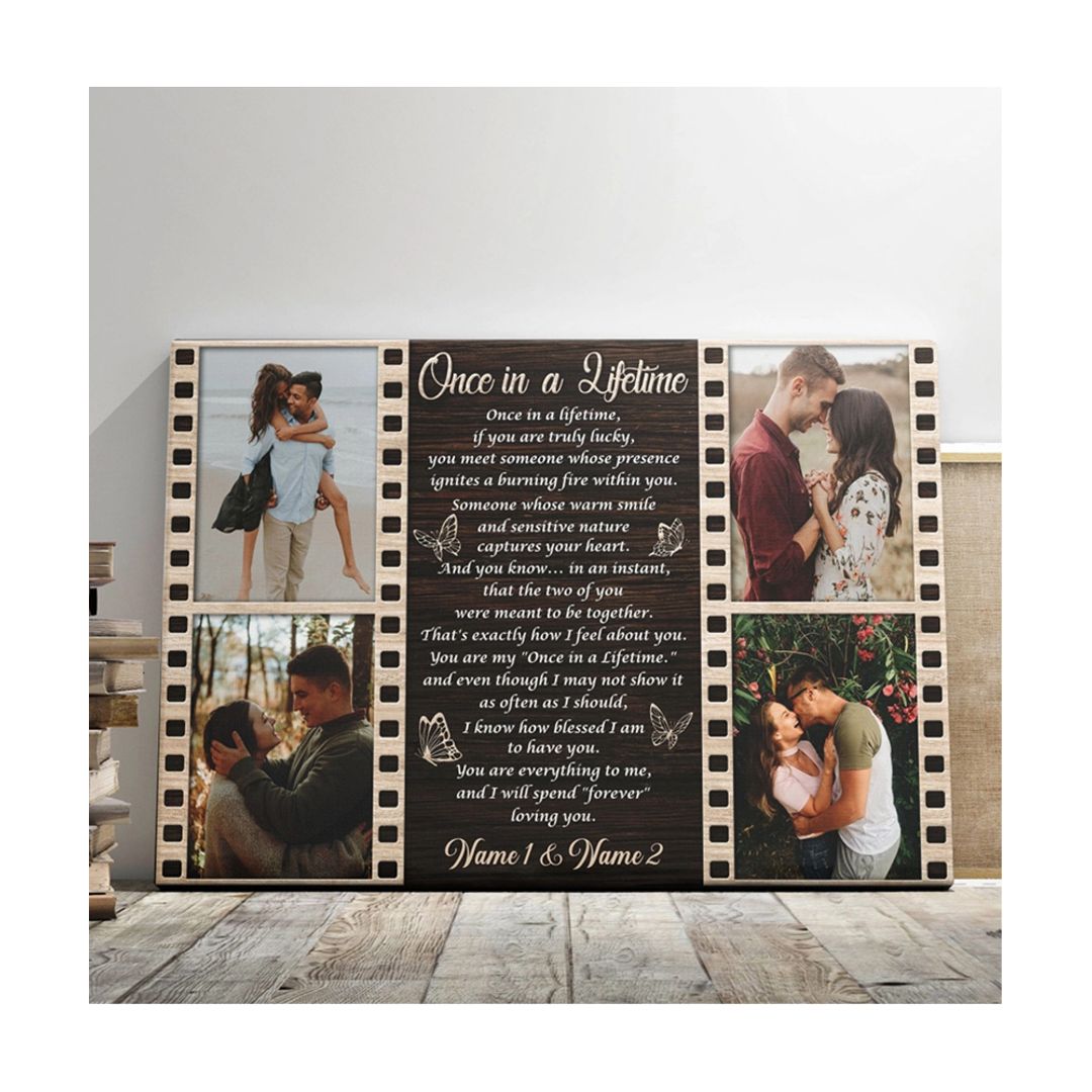 Personalized Custom Photo Couples Wedding Canvas CS358