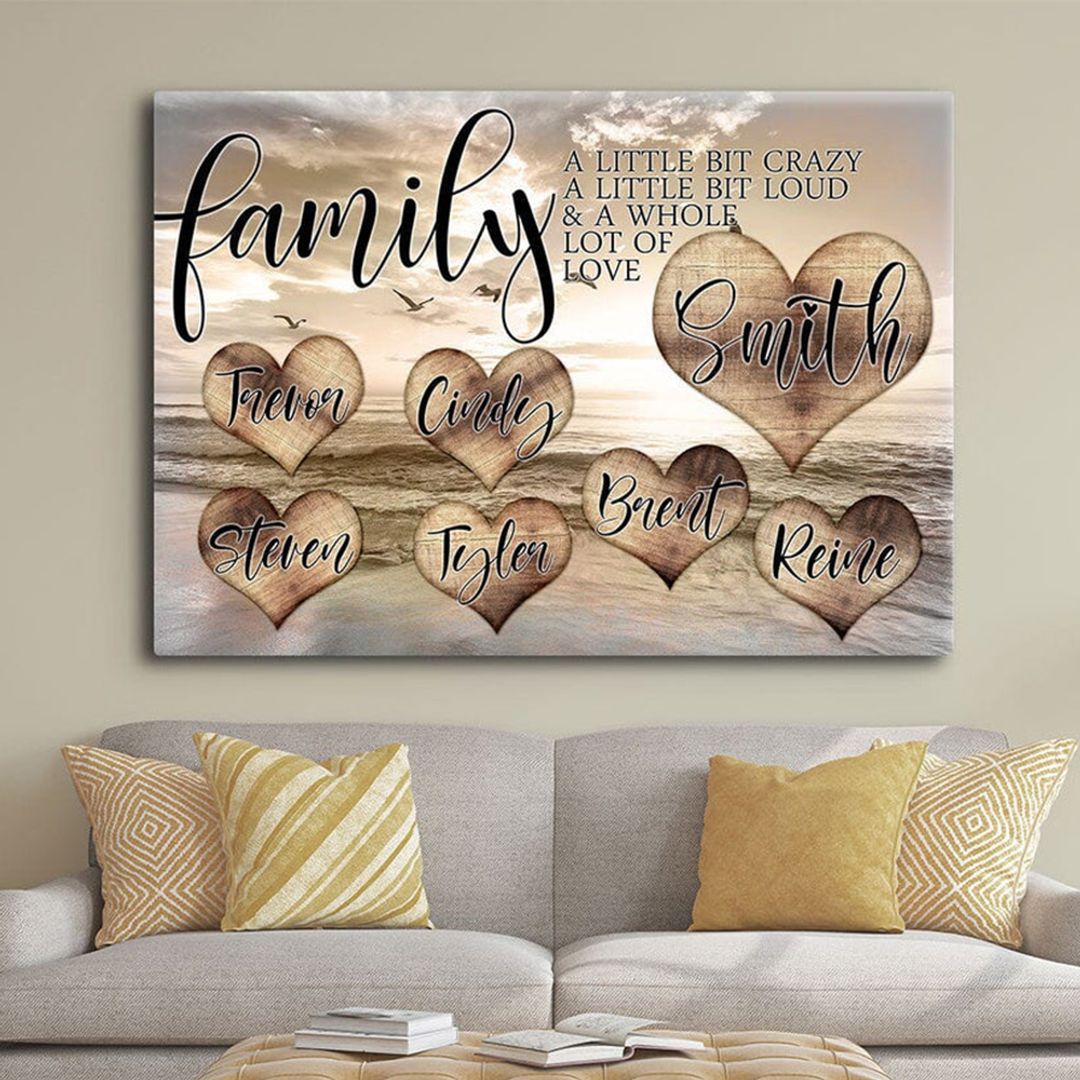 Personalized Custom Family Name Canvas CS429
