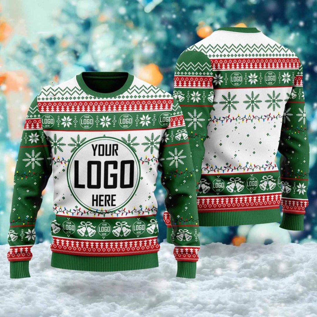 Personalized Company Logo Ugly Christmas Sweater US35